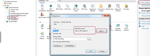 Vishal Joshi's Tangent: Tips & Tricks: How to change the App Pool which ...